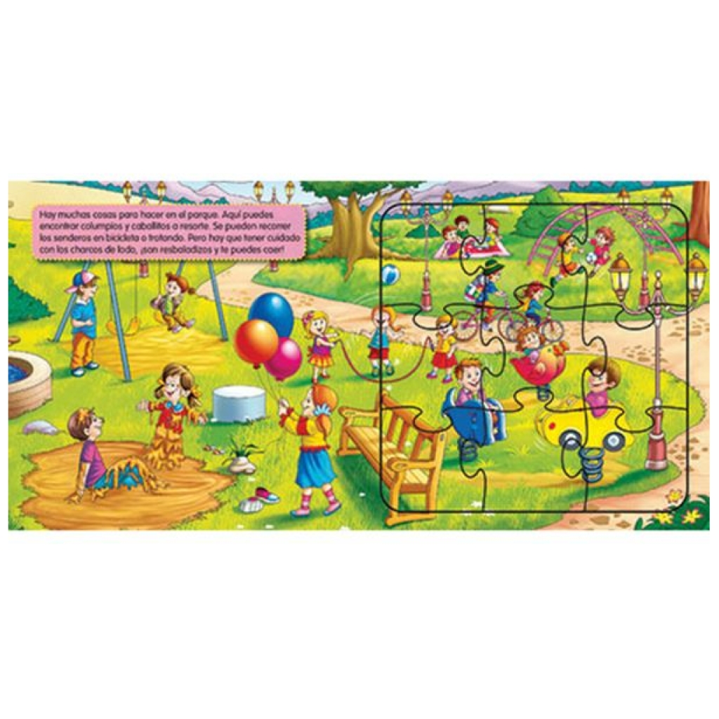 Libro Puzzle Aventuras - Diversión En El Parque - Bebeclick